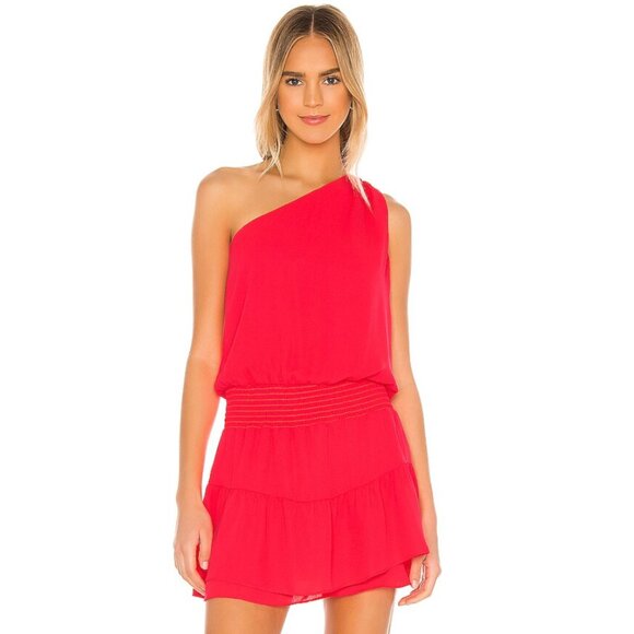 krisa | Dresses | Revolve Krisa One Shoulder Ruffle Dress | Poshmark